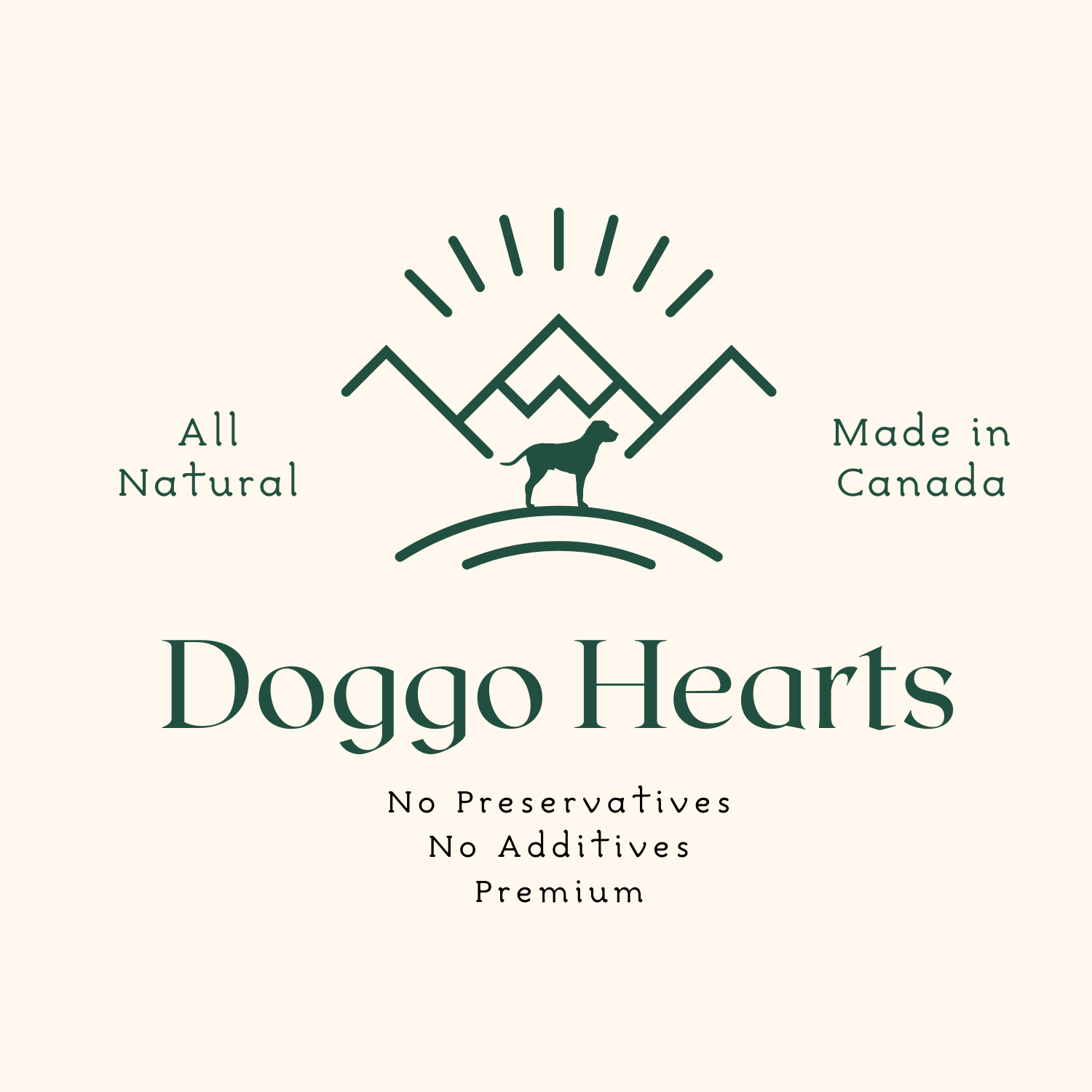 Doggo Hearts | All Natural Single Ingredient Dog Treats
